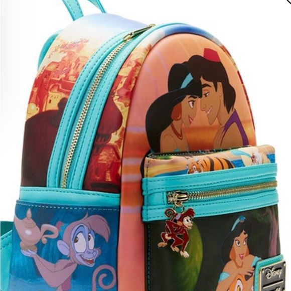Loungefly | Bags | Loungefly Aladdin Princess Scene Mini Backpack Nwt ...